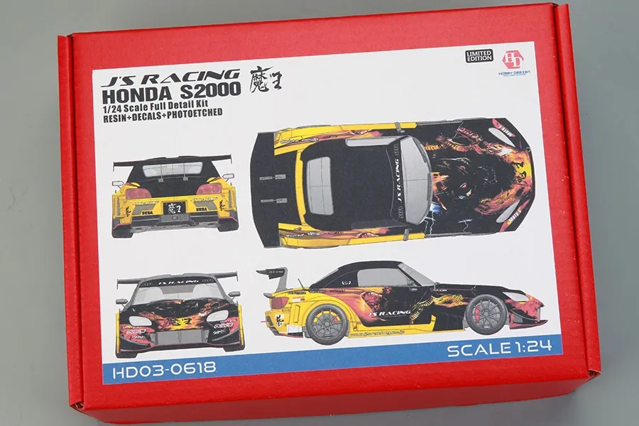 Hobby design 1:24 JS RACING HONDA S2000 - modelbouw
